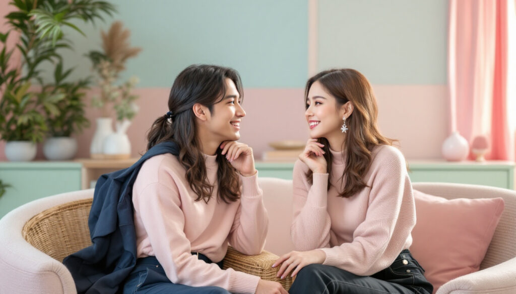 Jisoo de BLACKPINK et le présentateur de l'interview avec Dex's Fridge ...